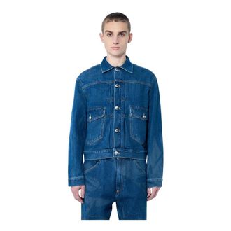 Vivienne Westwood Homme, Vestes, Bleu, Taille: L Marlene Denim Jacket
