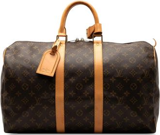 Louis Vuitton Weekender - Monogram Keepall 45 - Gr. unisize - in Braun - für Damen