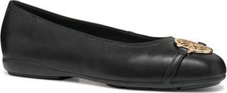 Geox Femme D ANNYTAH W A Ballerines Plates, Black, 40 EU