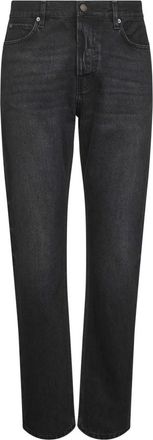 Haikure Homme, Jeans, Noir, Taille: W34 Jean droit noir avec logo