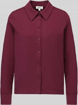 s.Oliver Red Label Regular Fit Langarmbluse aus Baumwoll-Mix