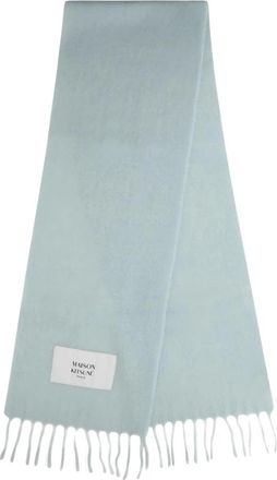 Maison Kitsun&eacute; Baby Alpaka Schal - - Accessories - unisex - Gr&uuml;n - ONE SIZE