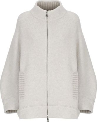 D.exterior Femme, Pulls, Beige, Taille: 38 FR Wool Bomber