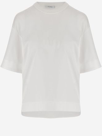 Max Mara Womens T-Shirt Estella White Cotton T-Shirts & Jerseys