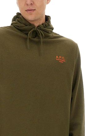 A.P.C. Organic Cotton Hoodie - Green