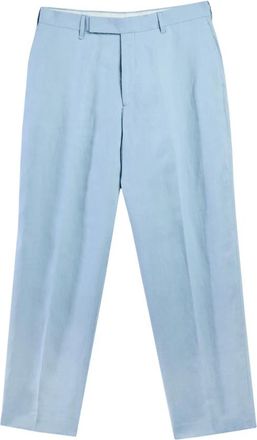 Paul Smith Homme, Pantalons, Bleu, Taille: W36 Pantaloni Ampi Lino