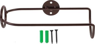 Angoily Moderner Wandmontage Weinregal aus Robustem Eisen Platzsparender Weinflaschenhalter für Wandmontage Dekoratives Single weinflaschen Display für Küche 