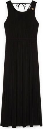 Fiorella Rubino Femme, Robes, Noir, Taille: 38 FR Longue robe en jersey avec d&eacute;collet&eacute; au dos