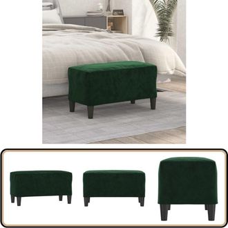 vidaXL Sitzbank Dunkelgrün 70x35x41 cm Samt - Sitzbank - Samtsofa - Möbel - Wohnzimmer Dekoration - Bequeme Sitzfläche