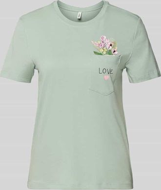 Only Regular Fit T-Shirt aus reiner Bio-Baumwolle Modell POLLY