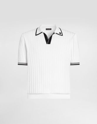 Dolce & Gabbana Polohemd Aus Baumwolle - Mann Strickwaren Multicolor 54