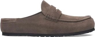 Birkenstock mocassins Naples en daim - Marron
