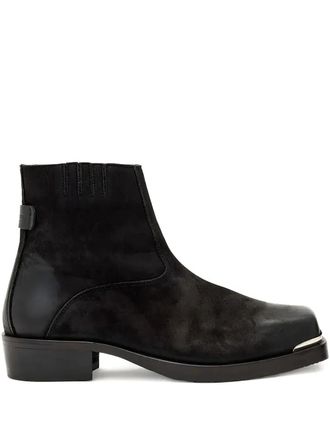 AllSaints bottines Orla &agrave; bout contrastant - Noir