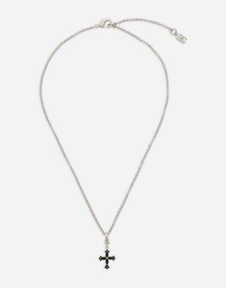Dolce & Gabbana Schmale Gliederhalskette Mit Kreuz - Frau Bijoux Silber Metall Onesize