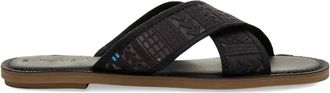 Toms Flache Viv Black Sandalen - Schwarz