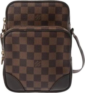 Louis Vuitton unisex, Pre-owned, Brun, Taille: ONE Size Sac bandouli&egrave;re Pre-owned en toile Damier