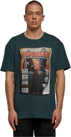 Mister Tee Shirt Unisexe Upscale Magazine Oversize Tee 100% Coton, Bottlegreen, 4XL, Vert Bouteille, XXXXL Mixte