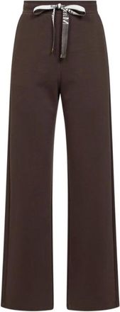 Max Mara Femme, Pantalons, Brun, Taille: 38 FR Bali Wide Pantalons