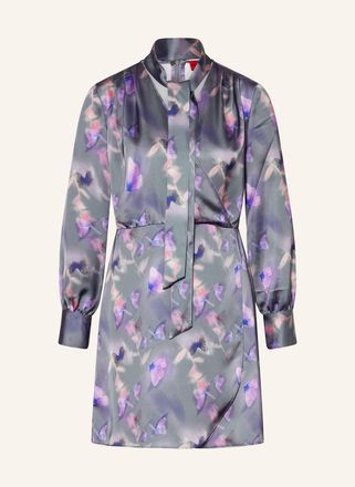 HUGO BOSS Hugo Satinkleid Kelanie blau