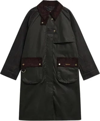 Barbour Femme, Manteaux, Vert, Taille: 38 FR Kirklees Waxed Jacket