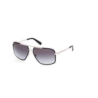 Guess Homme, Accessoires, Noir, Taille: 60 MM Lunettes de soleil aviateur en m&eacute;tal