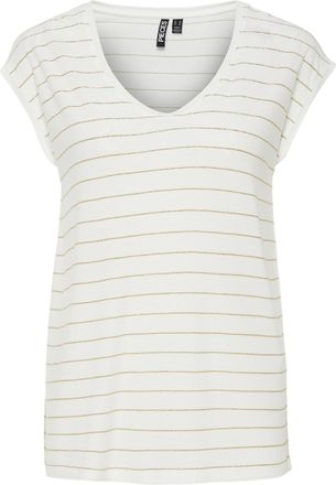Pieces Pcbillo Tee Lurex Stripes Noos Bc
