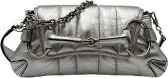Gucci Sac bandouli&egrave;re Pre-owned - Femme - Pre-owned - Gris - Taille: ONE Size