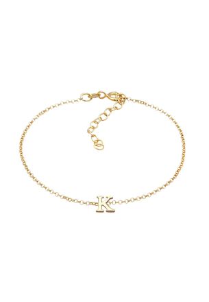 Elli Armband Damen 925 Silber 24K Vergoldet Silberarmband mit Anker-Pl&auml;ttchen Schmuck Geschenke f&uuml;r Frauen Freundin Frau M&auml;dchen Mama, Ankerarmband Freunds