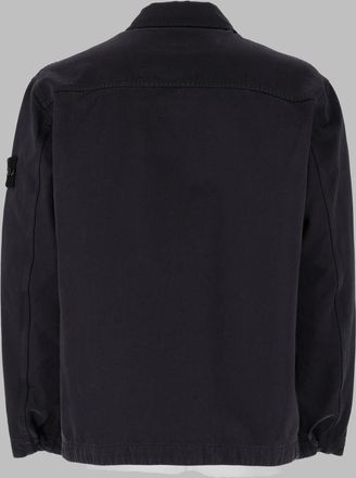 Stone Island Cotton-Twill Overshirt - Blue