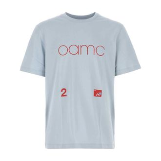 OAMC Hellblaues Baumwoll &uuml;bergro&szlig;e T-Shirt - - Tops - Herren - Blau - XS