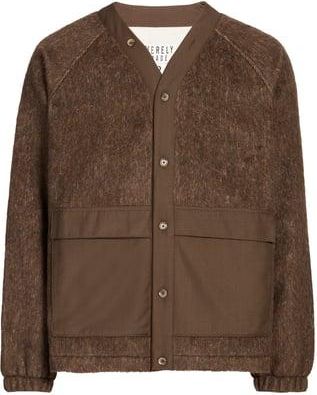 Merely Made Cardigan en laine m&eacute;lang&eacute;e