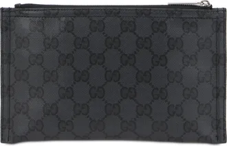Gucci Monogram Canvas Card Case - Black