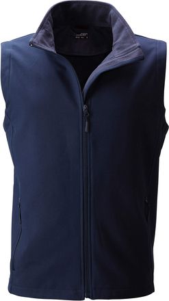 James & Nicholson Herren Mens Promo Softshell Vest Outdoor Weste, Blau (Navy/Navy), XX-Large