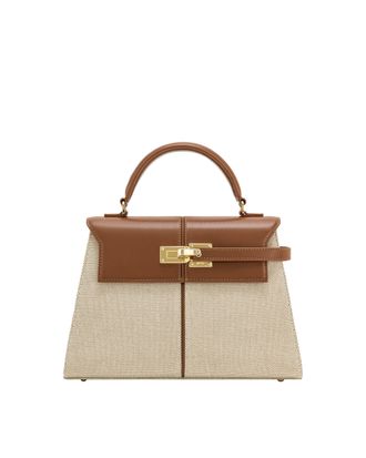 JW PEI Damen Elise Handtasche - Braunes Canvas - Gro&szlig;e