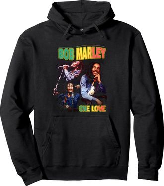 Bob Marley Offizielles Bob Marley One Love Reggae Vintage Retro Pullover Hoodie