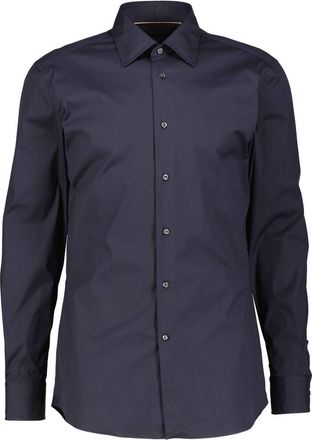BOSS Herren Businesshemd Popeline mit Stretch L-HAYS Slim Fit