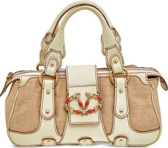Valentino Garavani sac &agrave; main &agrave; ornements en cristal - Tons neutres