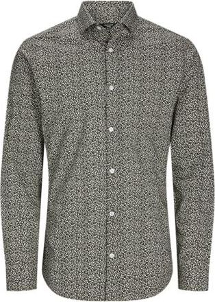 Jack & Jones Jprblablackpool Ls Aw24 Sn T-Shirt Stretch, Peat/Fit : Coupe ajust&eacute;e, S