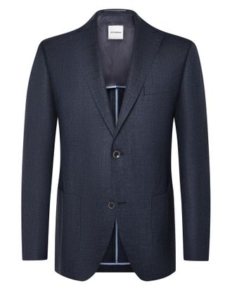 Roy Robson Sakko aus einem Schurwoll-Mix mit Seide und Leinen, Regular Fit in