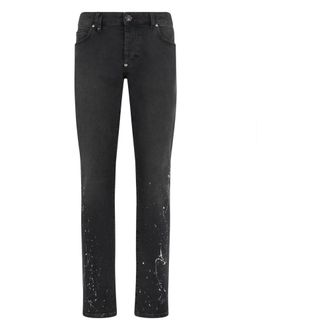 Philipp Plein Herren, Jeans, Schwarzk, W33Gr&ouml;&szlig;e