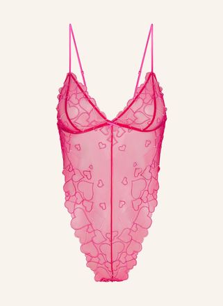 SKIMS Skims String-Body Embroidered Tulle rot