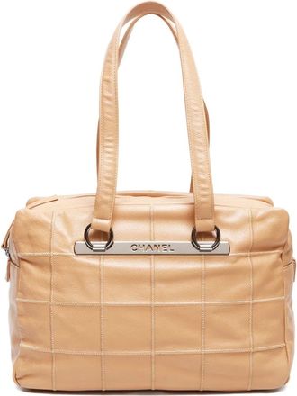 Chanel sac porté épaule Choco Bar (2004-2005) - Tons neutres