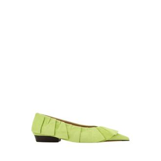 J.W.Anderson Ballerinas mit R&uuml;schenbesatz - - Shoes - Damen - Gr&uuml;n - 36 EU