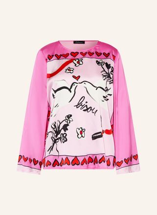 Grace Grace Blusenshirt Aus Satin pink