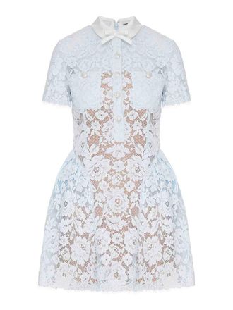 Self Portrait Kurzes Kleid - Blau