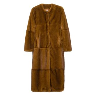 Stand Studio Hilma Mantel - - Jackets - Damen - Braun - XS