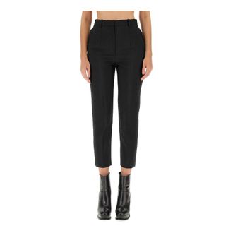 Alexander McQueen High Waist Zigarettenhosen - - Trousers - Damen - Schwarzk - S