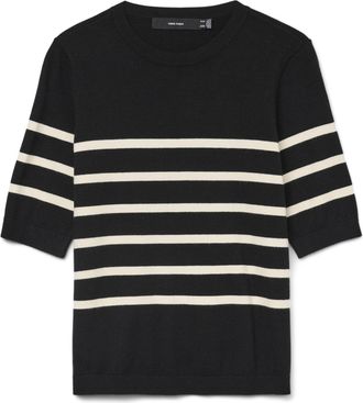 Vero Moda VMSABA Plain SS O-Neck Pullover GA NOOS