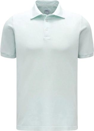 Fedeli Homme, Tops, Bleu, Taille: 2XL Washed Cotton Polo