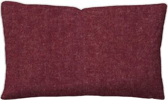 Biberna 0840500 Melange-Flanell Kopfkissenbezug Burgunder 1x 40x60 cm